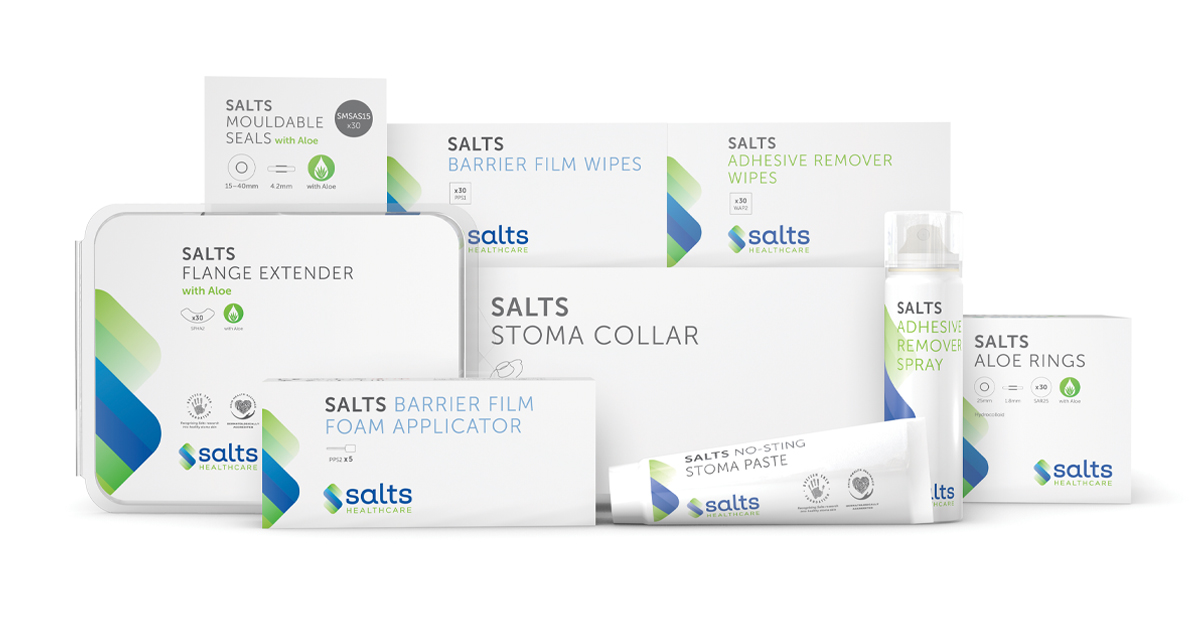 Ikke-stikkende Stomipasta & Stoma-lim | Salts Healthcare